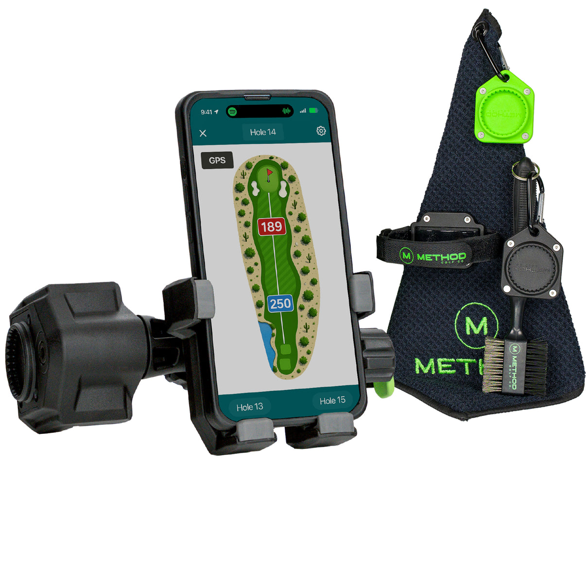 RiderStack Premium Phone Holder - For Golf Carts - Pro Pack – Method Golf Co